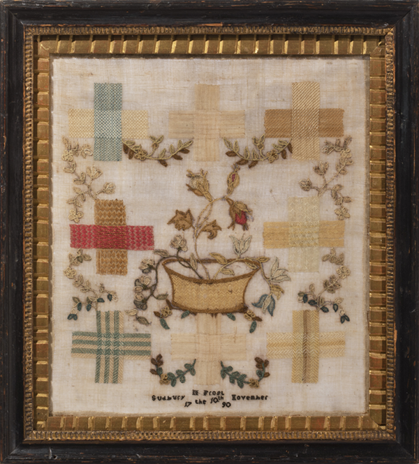 H. Frost, Darning Sampler, | Samplings